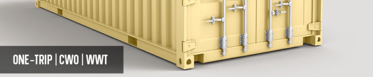 One-Trip, CWO & WWT 20ft Steel Shipping Containers For Sale